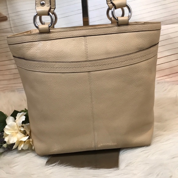 Coach | Bags | Coach Hamilton Sand Pebbled Leather Tote | Poshmark